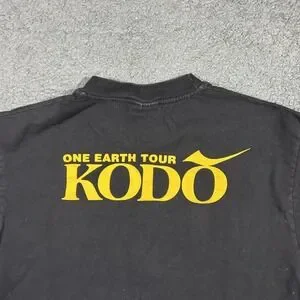 Hanes | Shirts | Vintage Kodo One Earth Tour T Shirt Black Band Concert ...